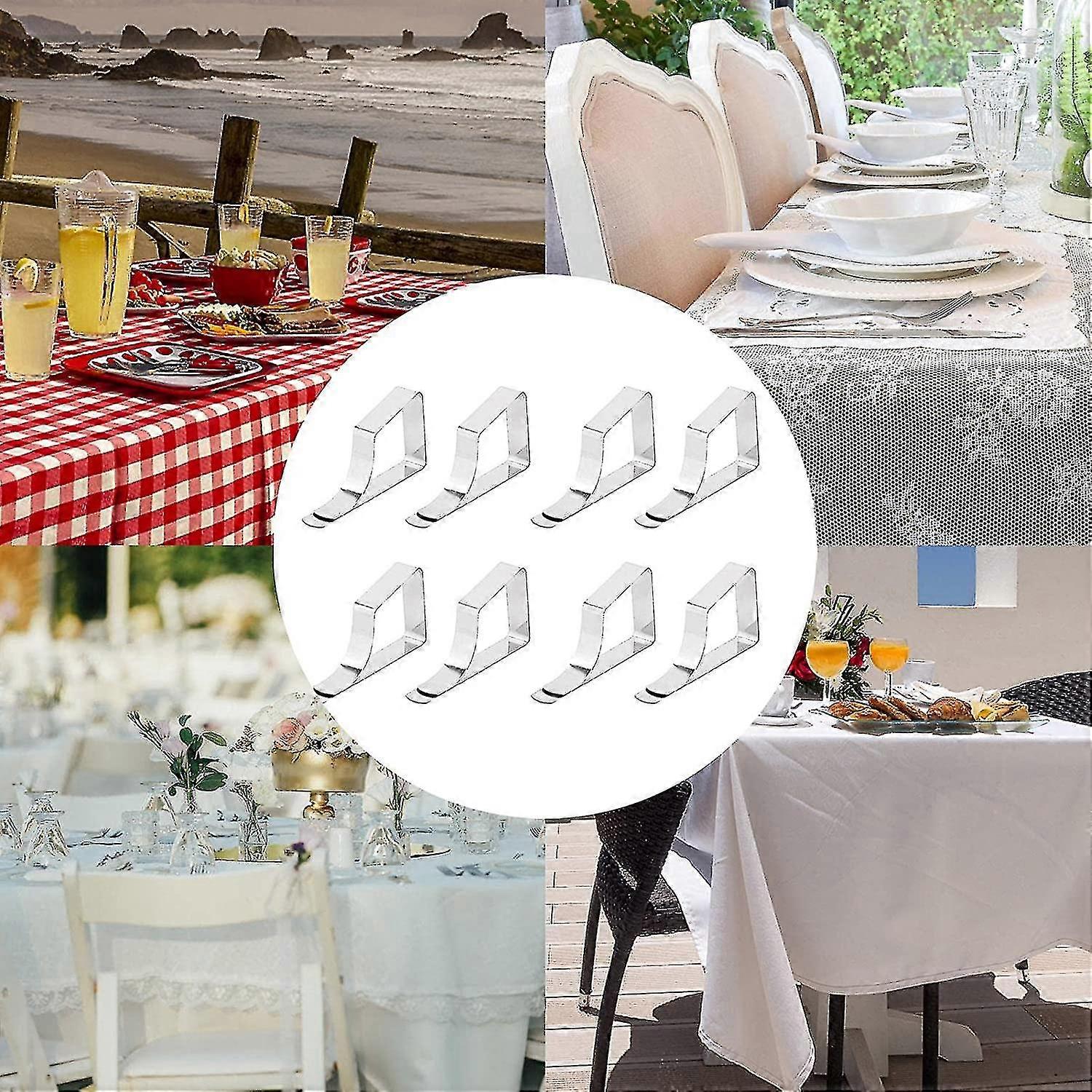8 Pack Stainless Steel Table Cloth Cliptablecloth Clips 8 Pack ...