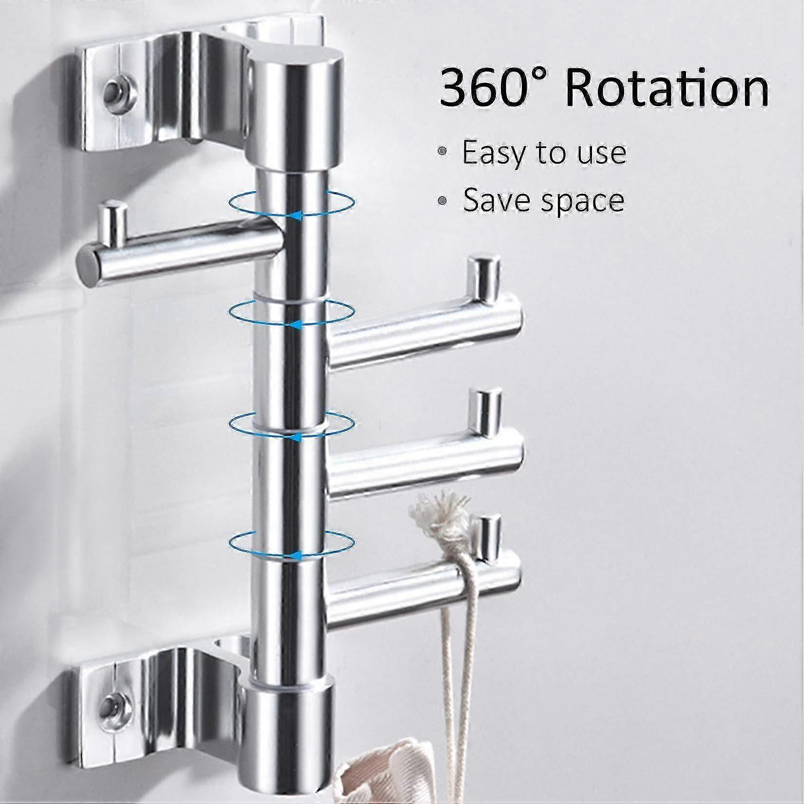 2024 Rotating Coat Hooks For Hanging With 4 Swivel Arms,multiple ...