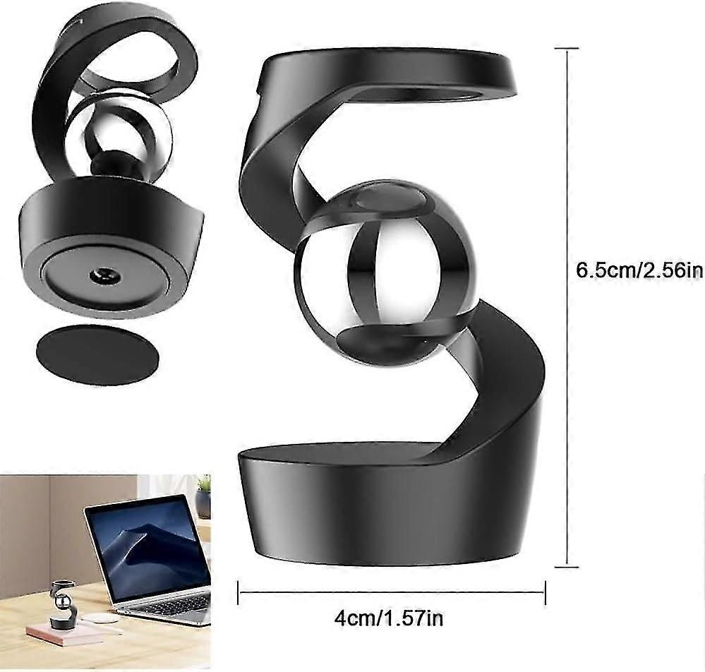 Gravity Defying Kinetic Desk Toy, Desktop Suspended Gyroscope, Optical ...