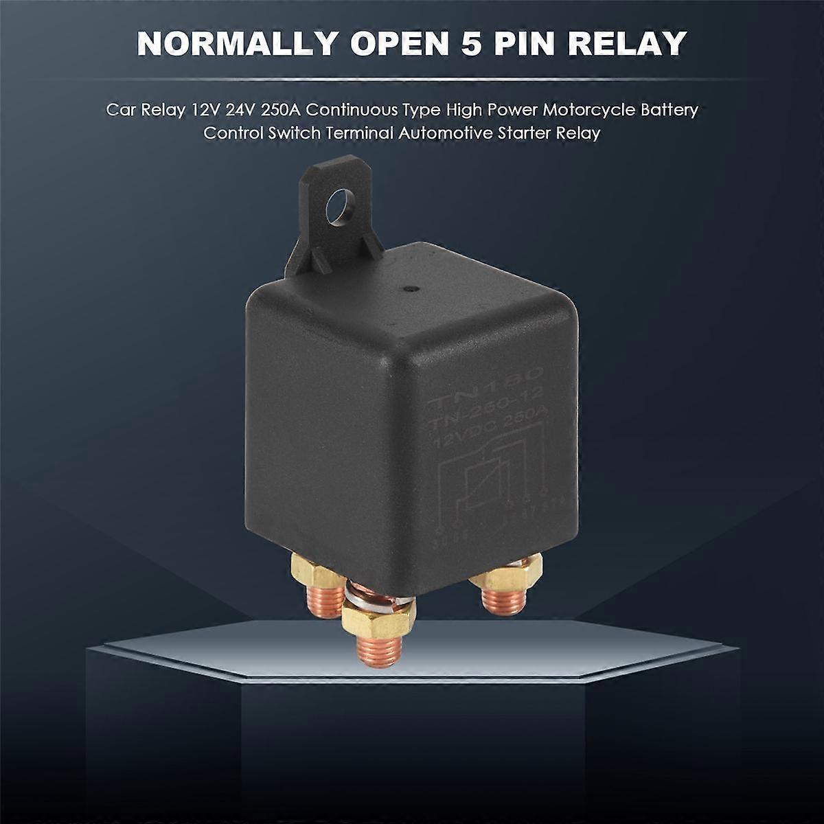 Car Relay 12V 250A Continuous Type High Power Motorcycle Battery ...