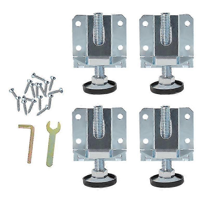 4 Pcs Stainless Steel Leveling Feet, Bench Leveling Legs Adjustable ...