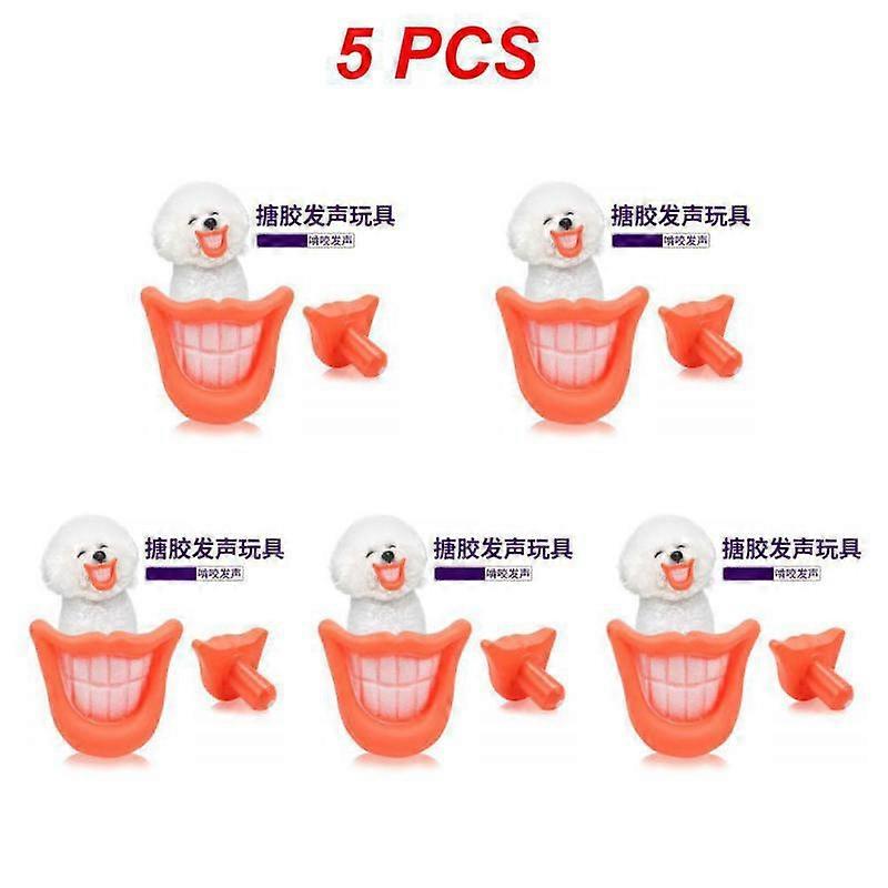 1~5PCS Funny Lip Dummy Pacifier Soother Dog Bulldog Pug Pet Chew Toys ...