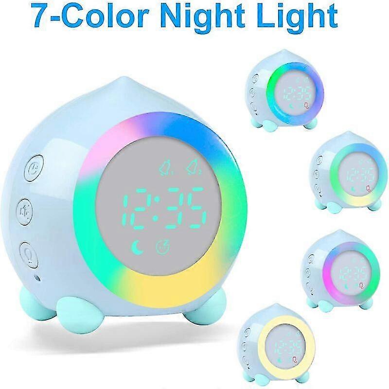Children's Alarm Clock Light Up Digital Led Lamp Alarm Clock Night ...
