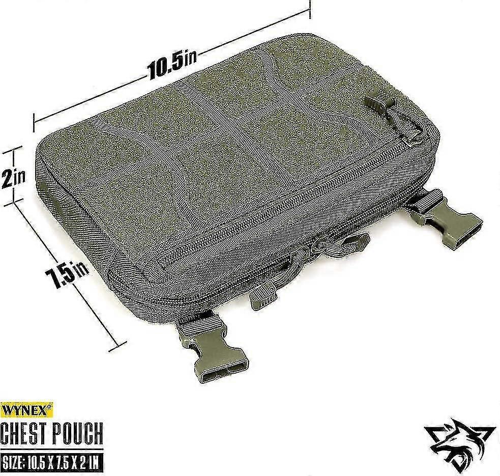 Recon Kit Bag, Tactical Combat Chest Pack Molle Vest Bags Front Pouch ...