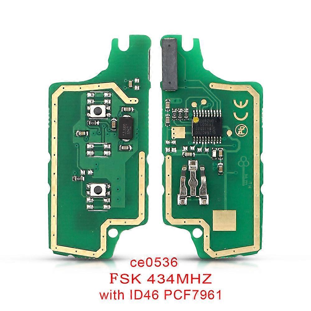 For Peugeot 207 208 307 308 408 CITROEN C2 C3 C4 C5 ASK Car Remote Key ...