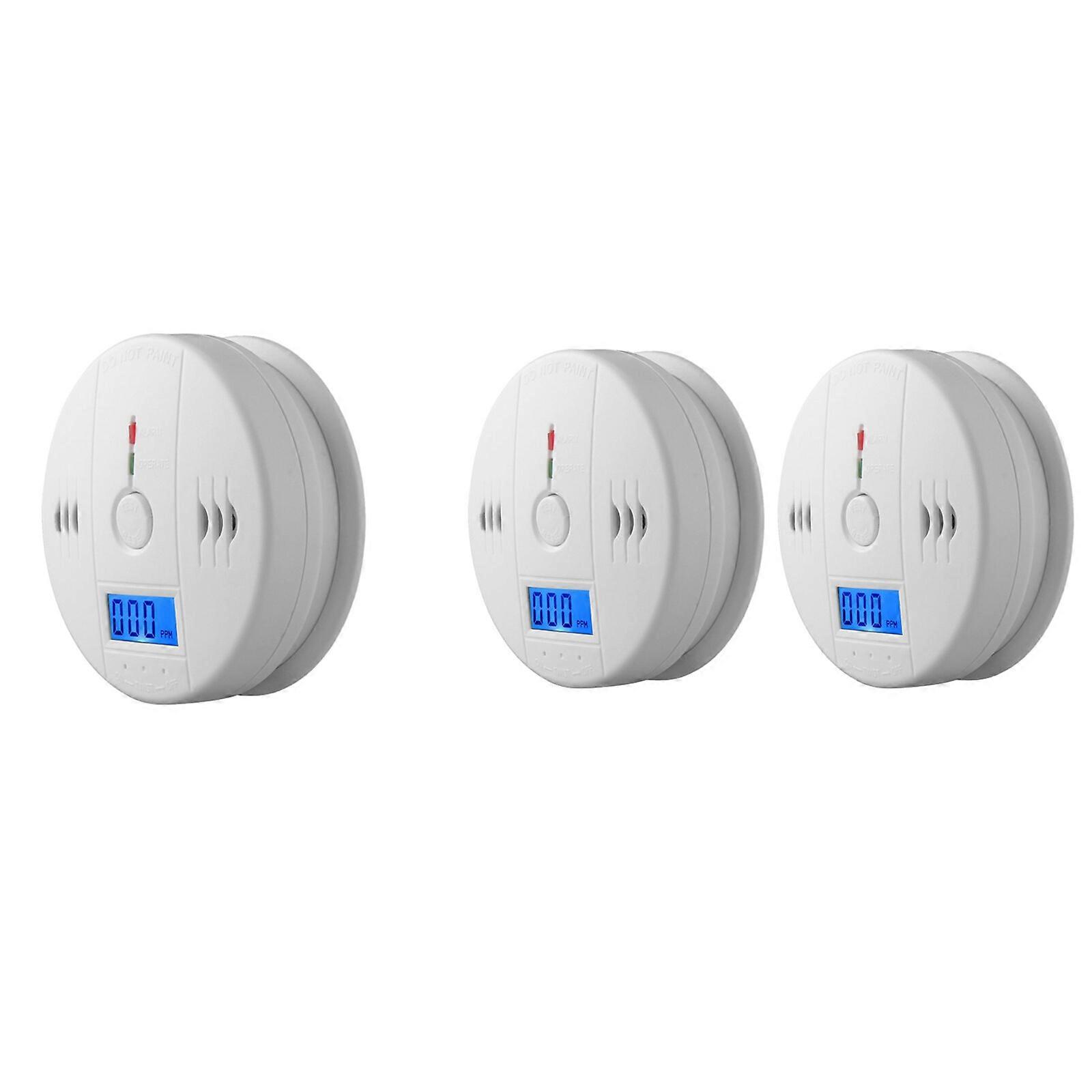 Digital Carbon Monoxide (CO) Detector Alarm Battery Powered Warning ...