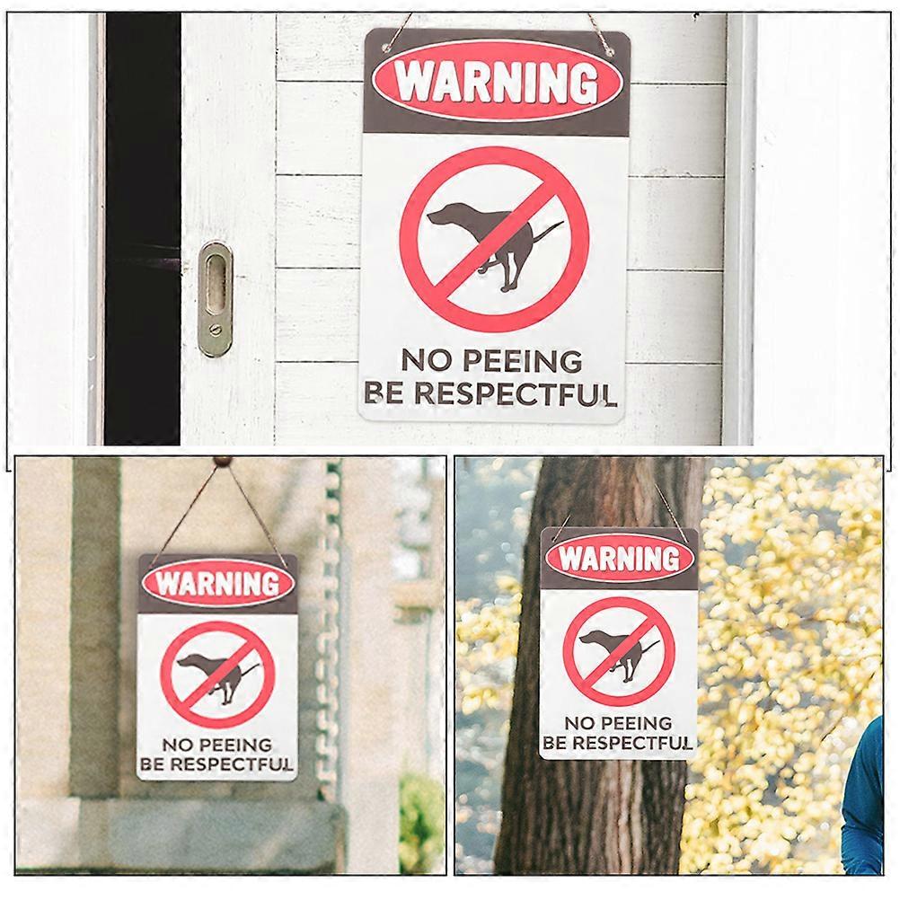 No Peeing Dog Sign Yard Sign Dog No Peeping Warning Sign Please Be ...