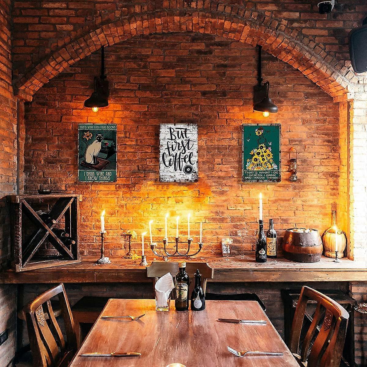 Sjovt badeværelse citat kat metal tin skilt vægindretning - vintage ryd ...