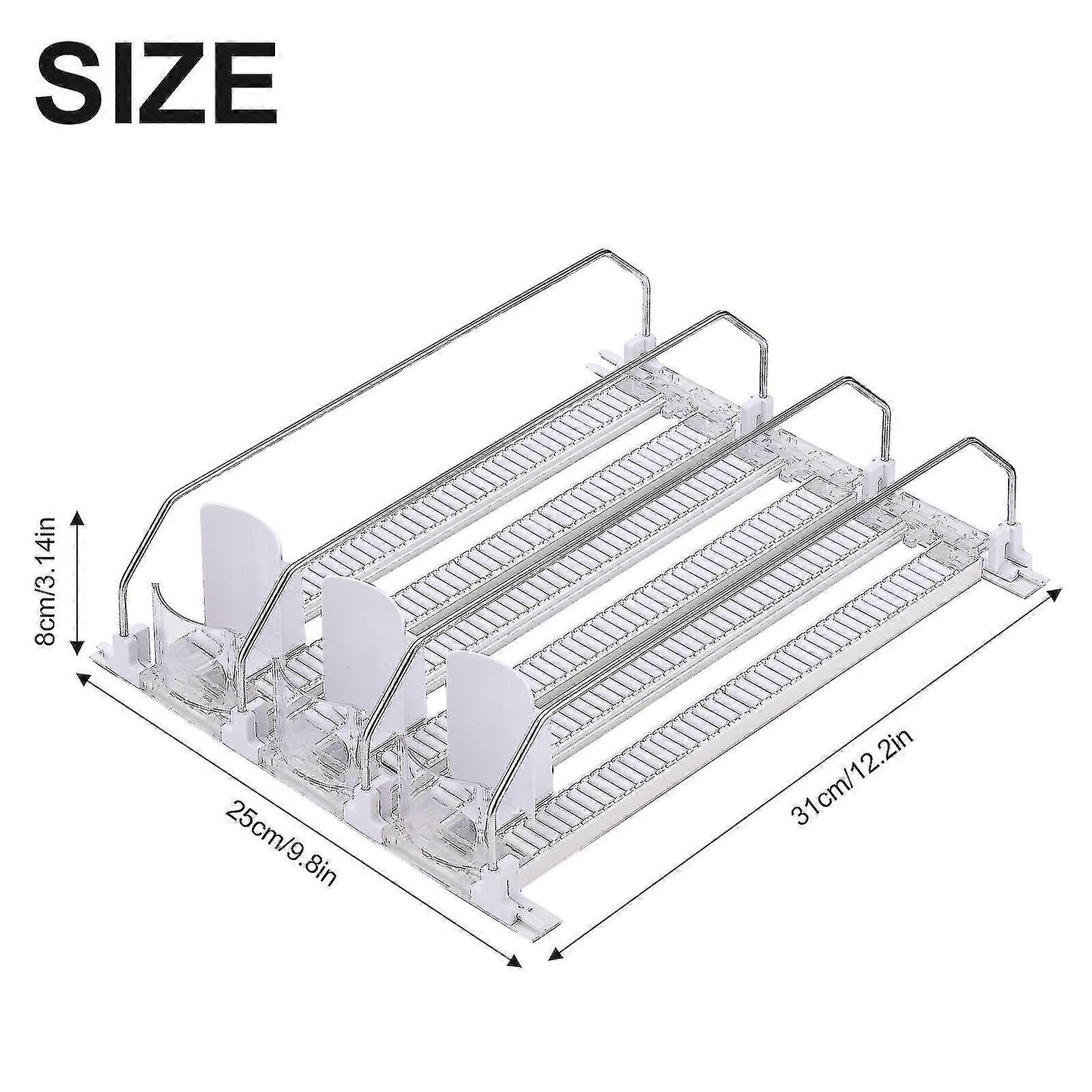 Beverage Organizer For Fridge , White Automatic Slider Soda Dispenser ...