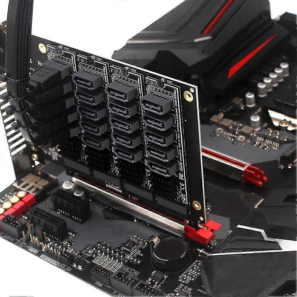Pci-e Sata Card Pcie X16 Nvme M.2 Raid Array Expansion To 20-port ...