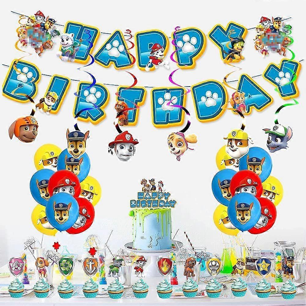 Dog Patrol Balloons, Birthday Decoration Dogs Patrol Birthday ...