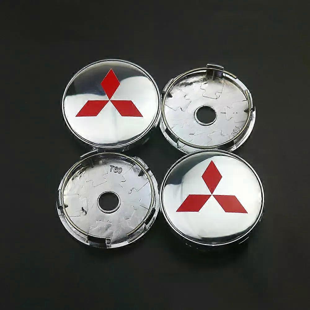 4pcs 60mm Car Wheel Hub Stickers Rim Center Cap Emblem Badge Decal ...