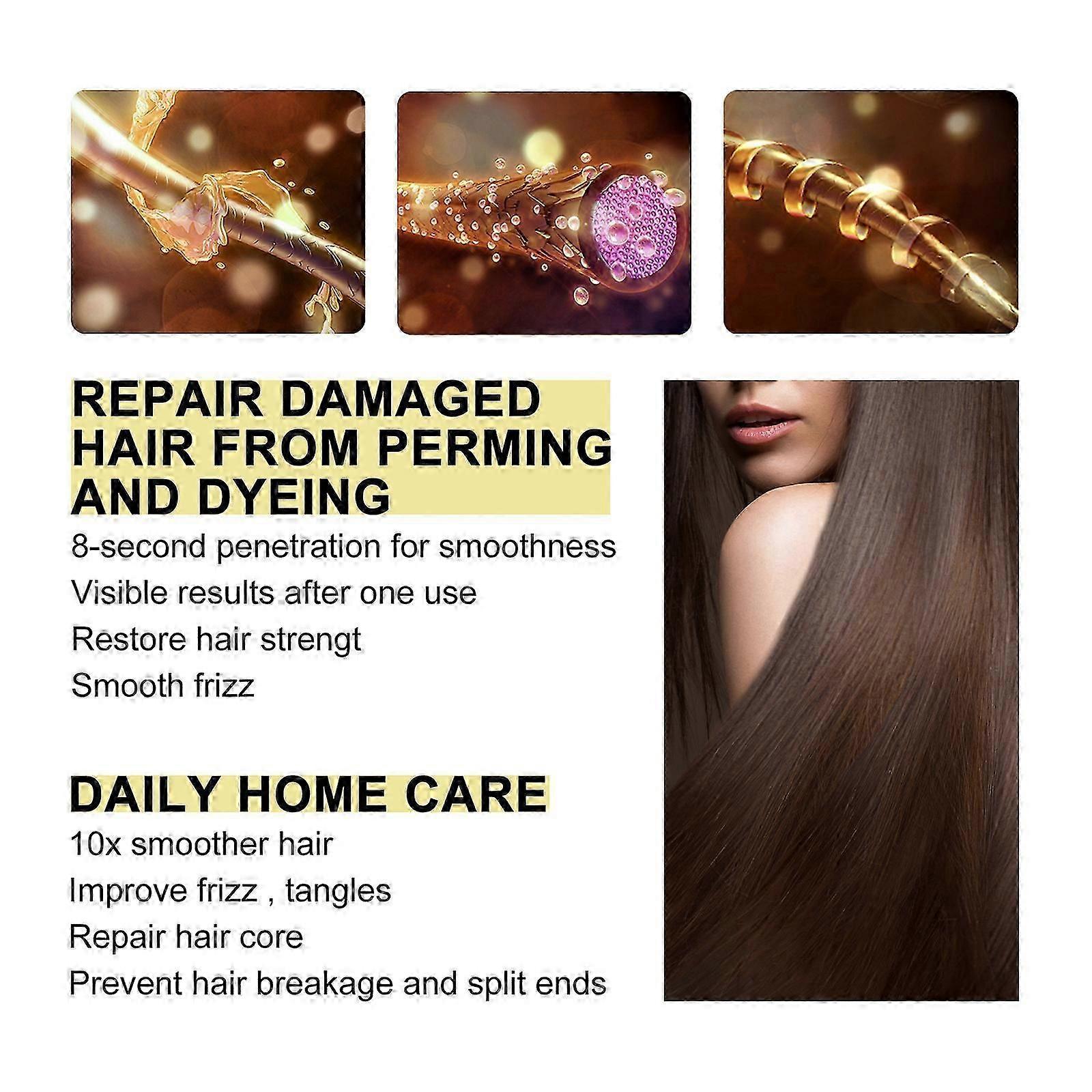 Hair Mask - 8 Seconds Revitalizes Hot Dyeing Damaged Hair Mask ...