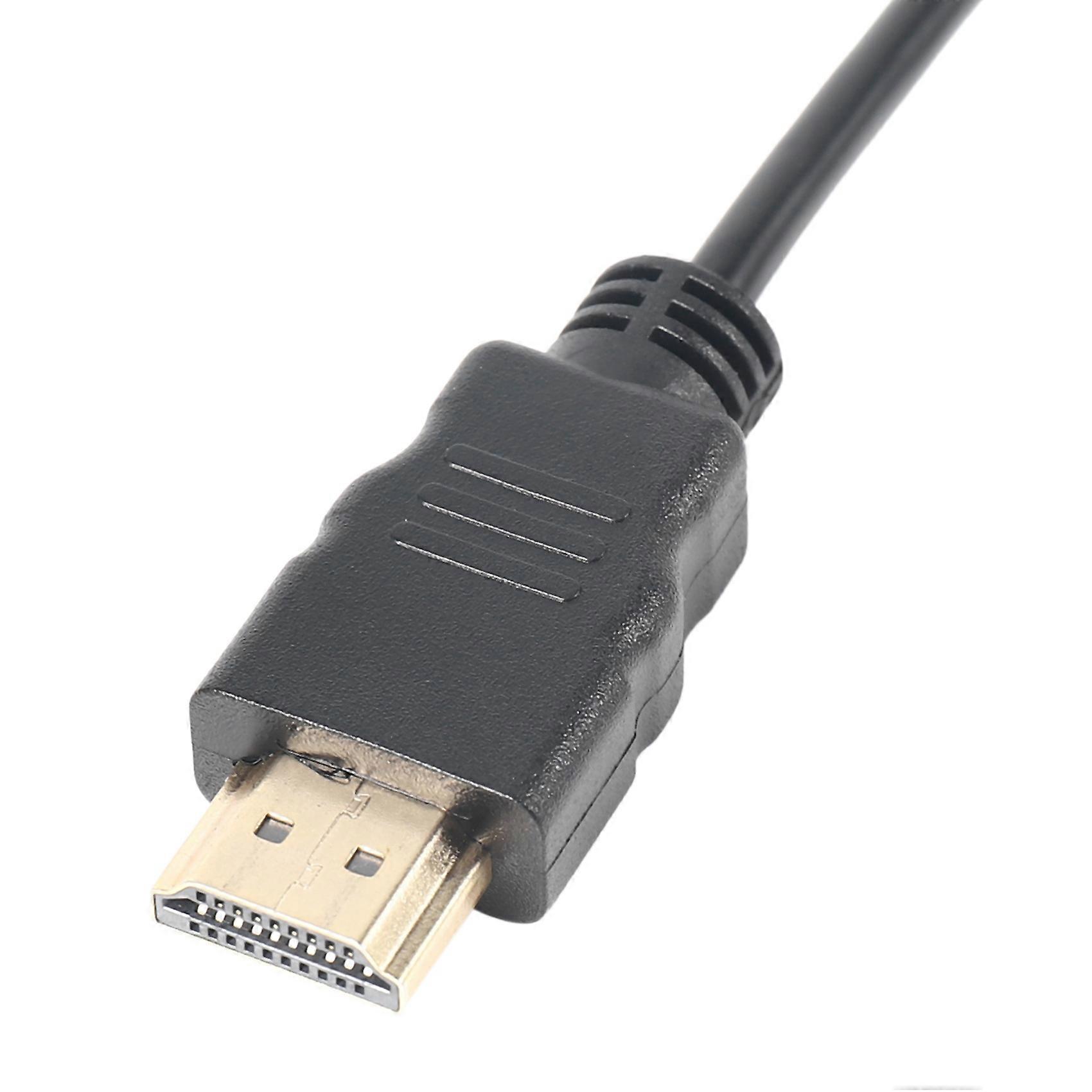 30cm Micro-HDMI Right Angle Male to HDMI Male (90 Degrees) - Supports ...