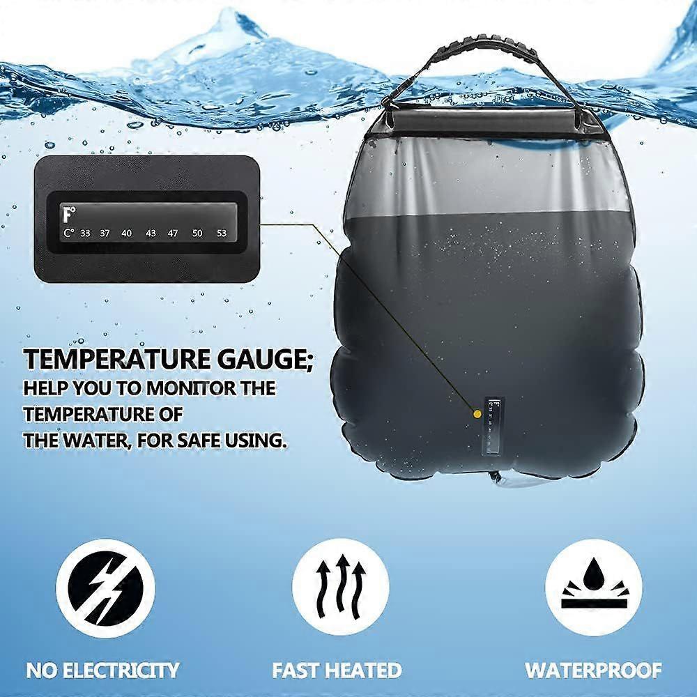 Solar shower outdoor 20L camping shower solar water bag heating camping ...