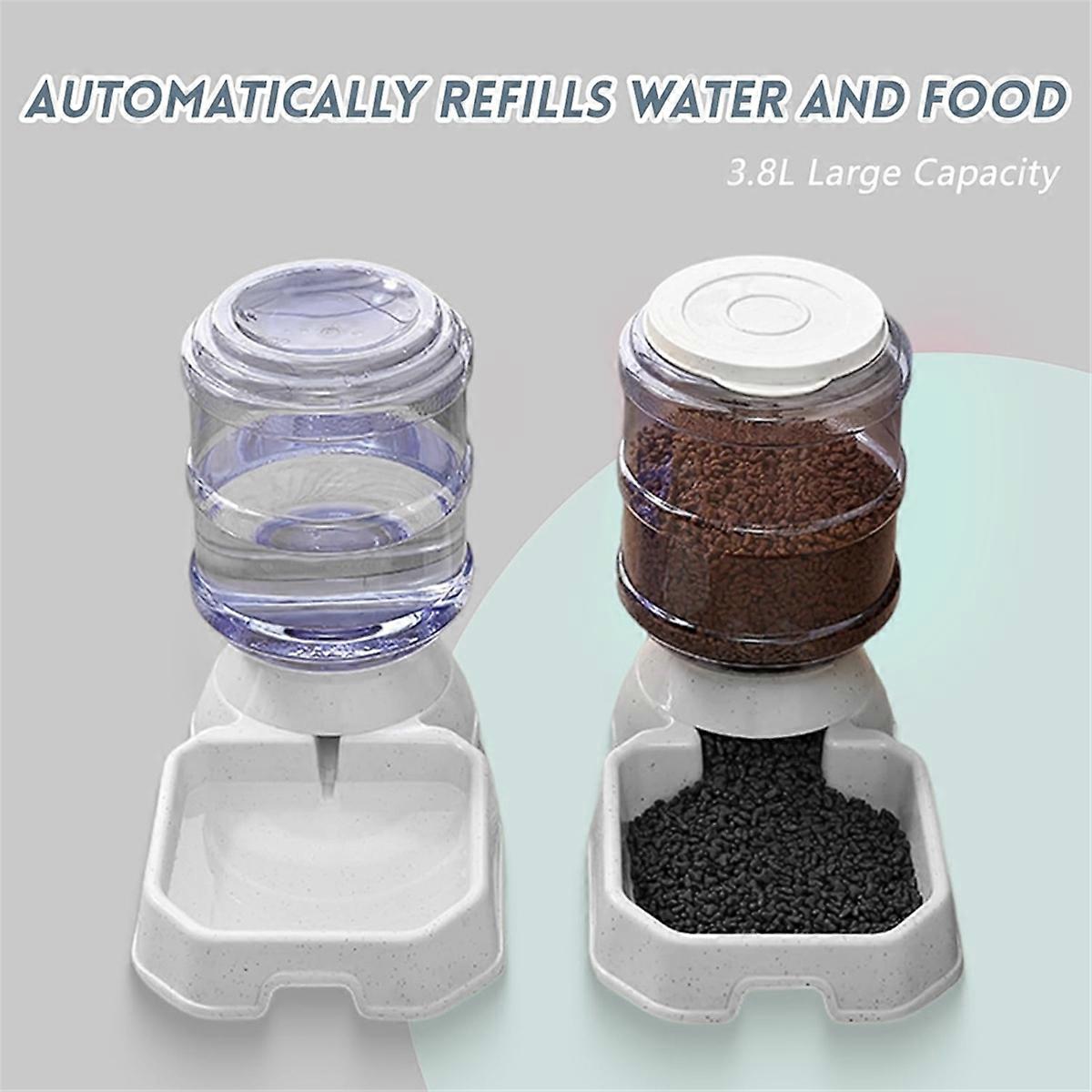 Automatic Pet Feeder Self Feeding Replenish Dog Cat Bowls, Food Storage ...