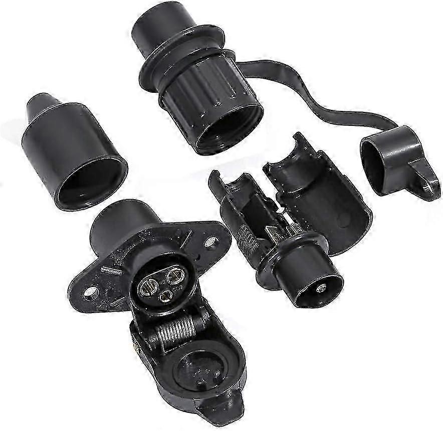 3 Pin Plug And Socket - 12v Tractor Waterproof Plug Socket - Din 9680 ...