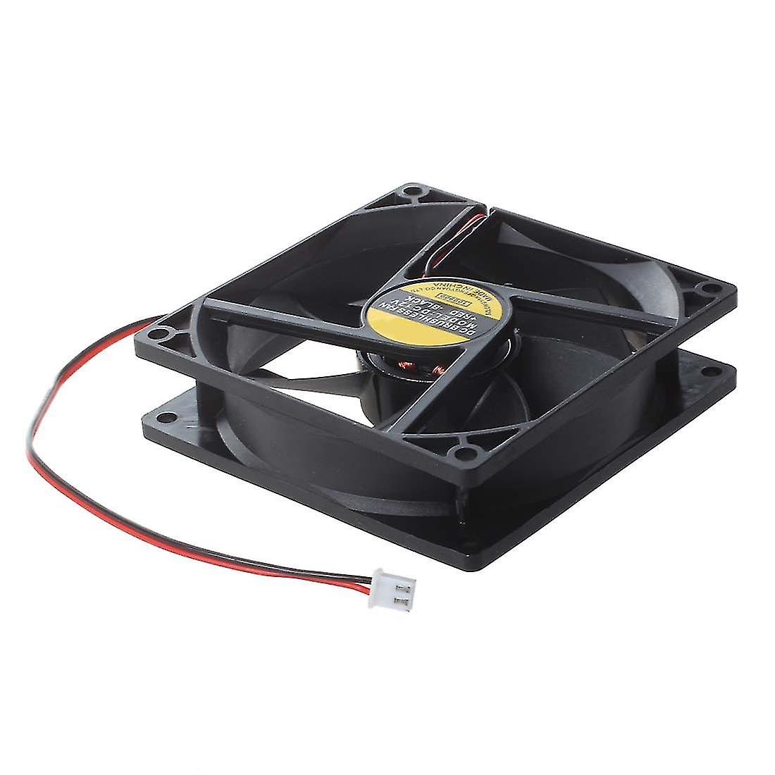 Black Plastic Square 9025 90 X 90 X 25mm Dc 12v 0.25a Cooler Fan ...