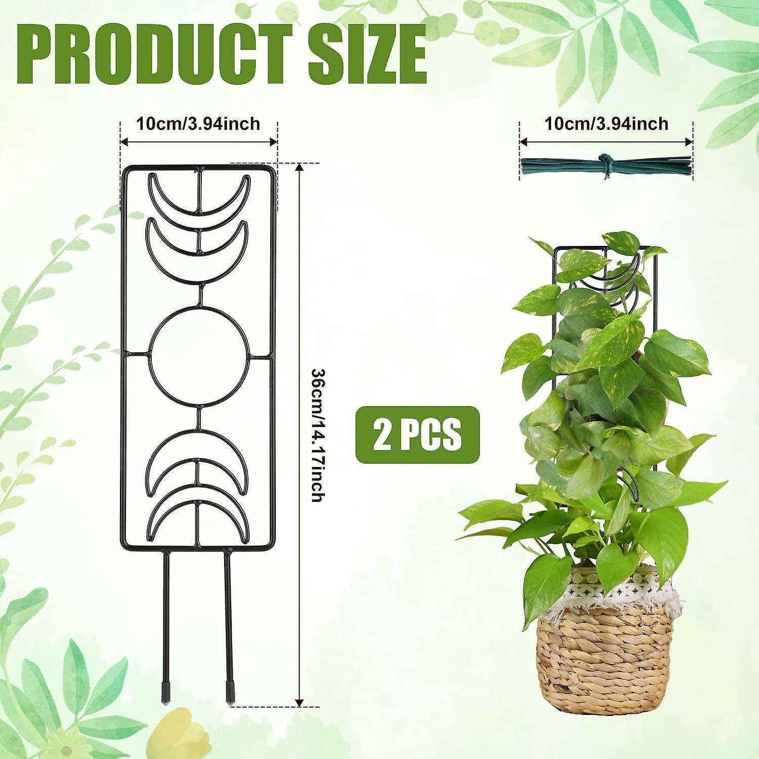 2pcs 36x10cm Climbing Plant Trellis, Climbing Plant Support with 20 ...