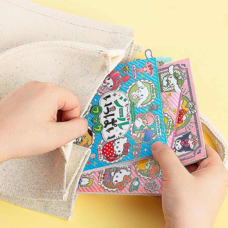 New Sanrio Hello Kitty Sticker Book Melody Cinnamoroll Goo Card Cartoon ...