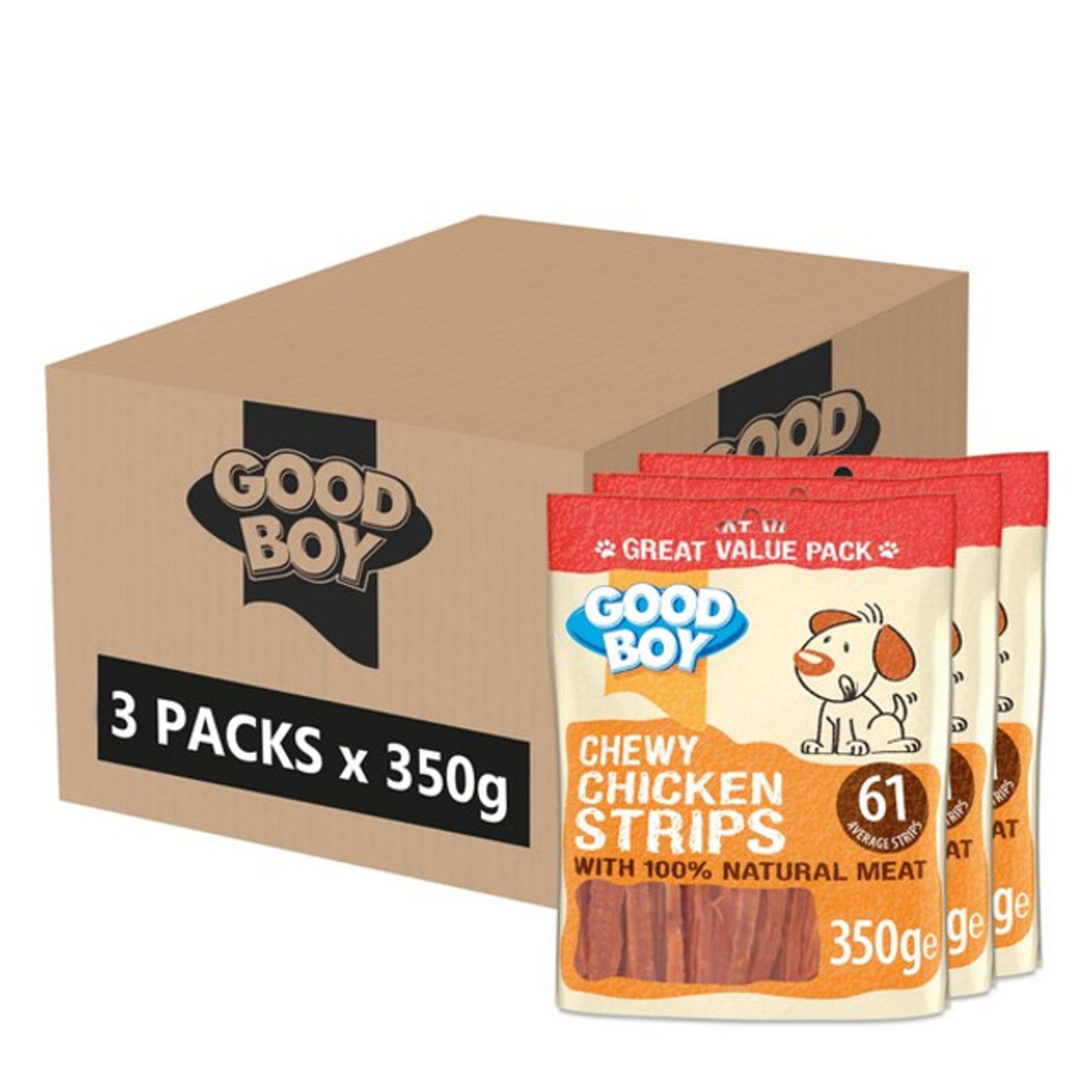 Good Boy Pawsley & Co Chewy Chicken Strips Dog Treats 3 x 350g | Fruugo UK