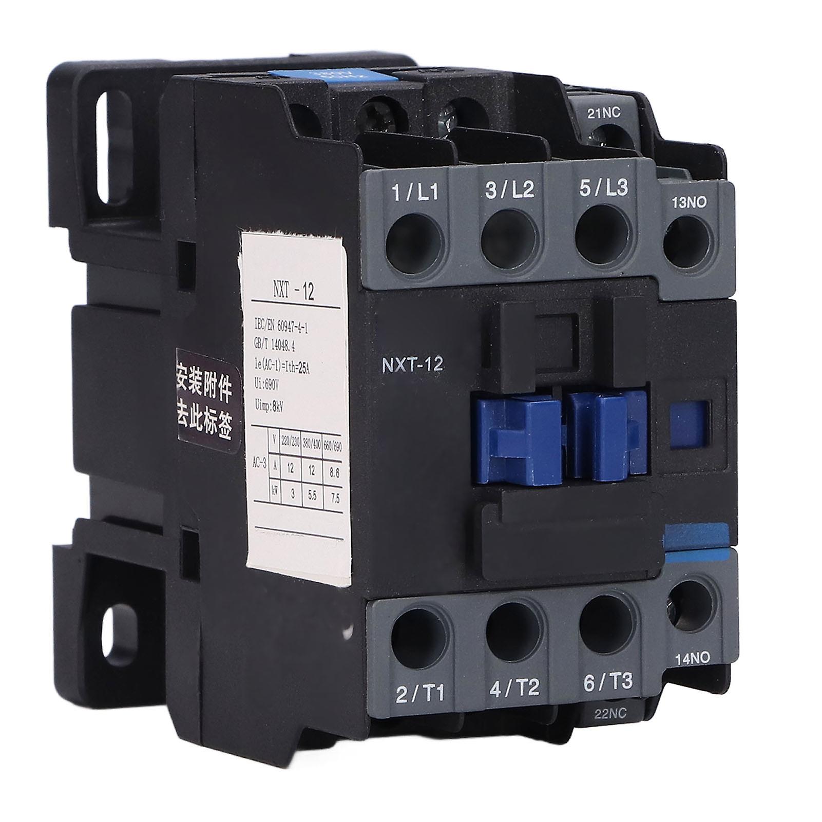 AC Contactor DIN Rail Mount Contactor for Home Industrial Circuit ...