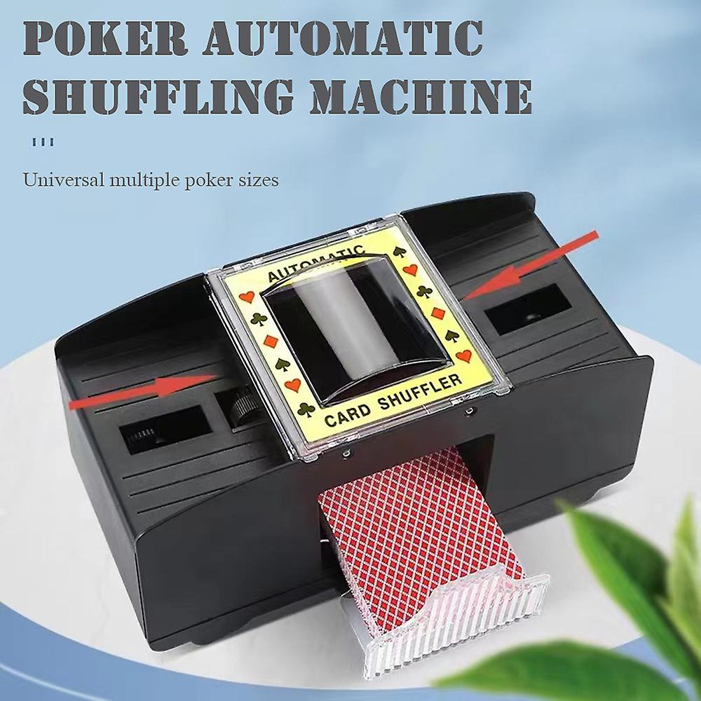 2-Decks/4-Decks Automatic Card Shuffler Easy Using Shuffling Device for ...