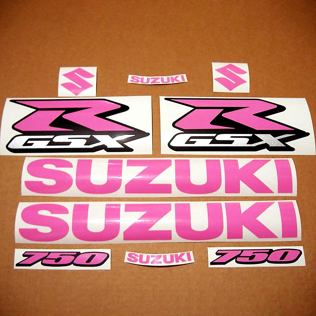 For Suzuki Gsxr 750 Stickers Decals Tank Logo Set Helmet Emblem Vinyl ...