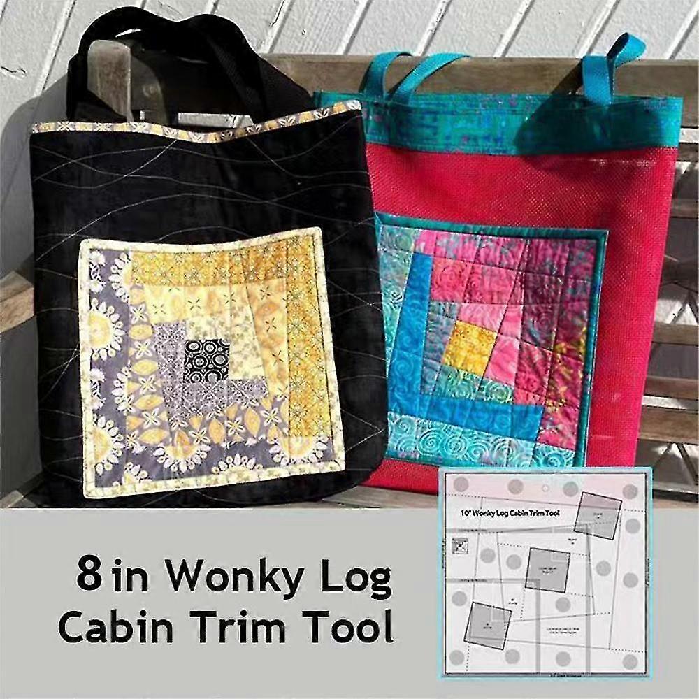 Wonky Log Cabin Trim Tool DIY Quilting Template Sewing Log Cabin Making ...