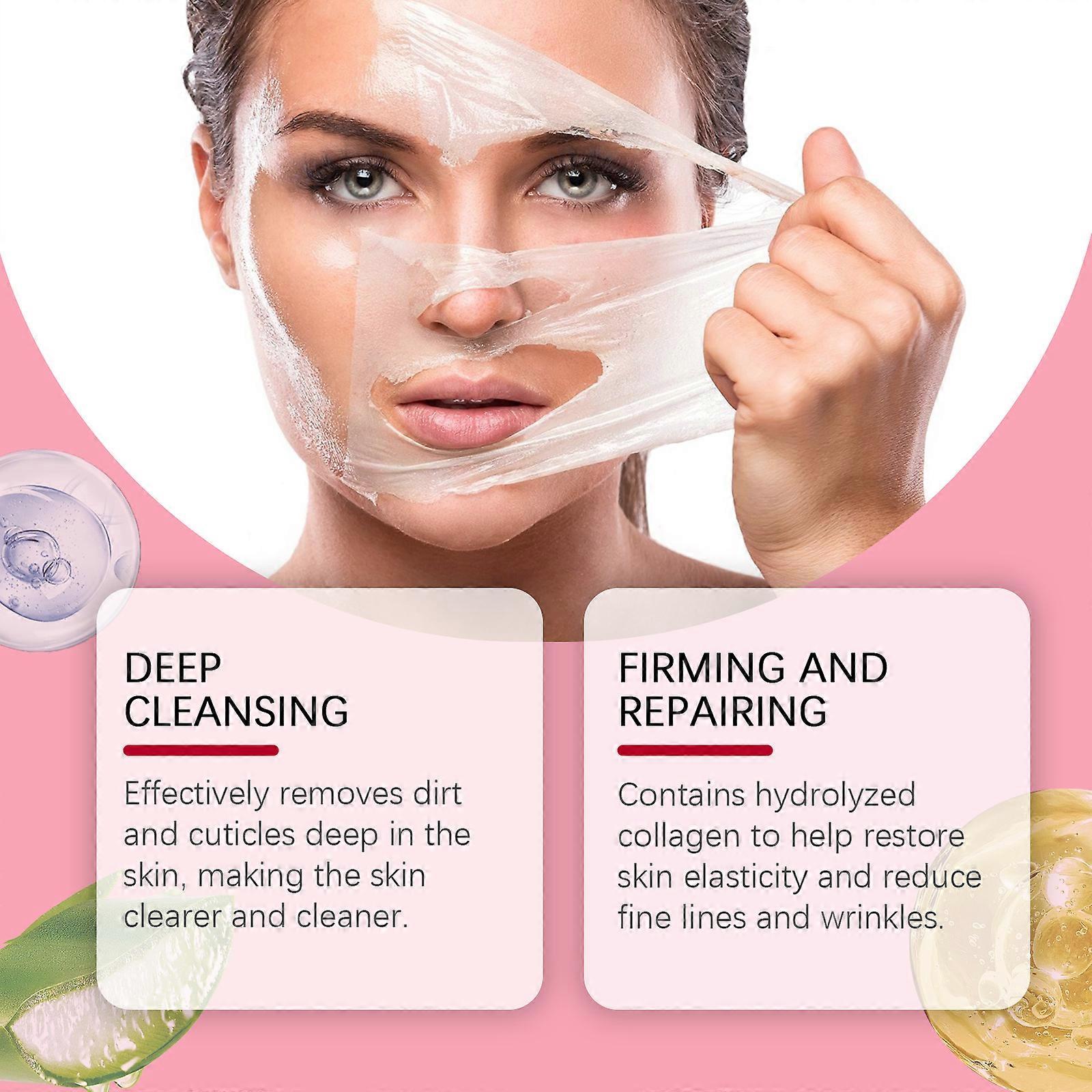 Real Collagen Peel-Off Mask, Hydrolyzed Collagen Peel Off Facial Mask ...