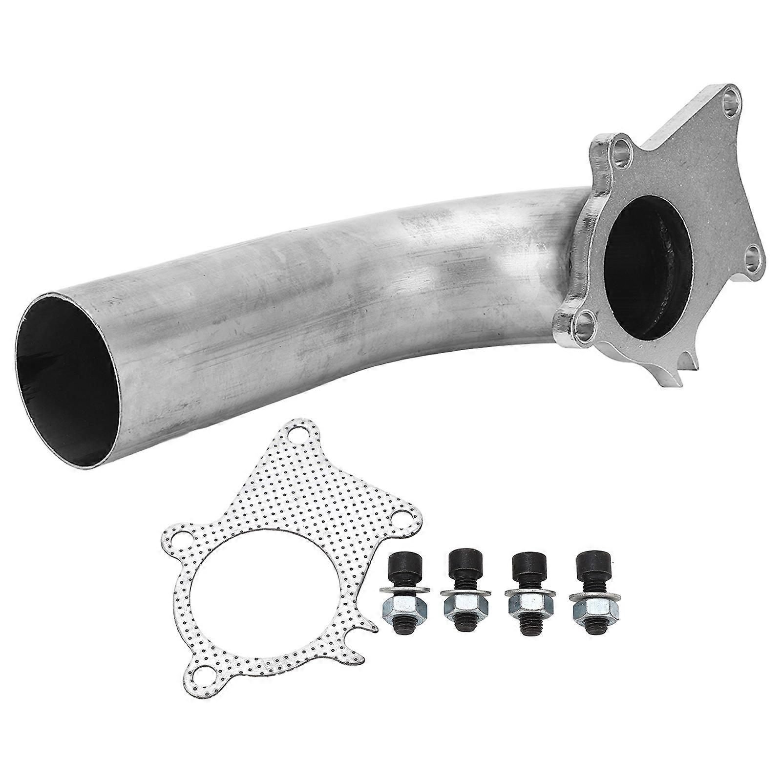 57mm Turbo Exhaust Downpipe Dump Pipe with Gasket 5 Bolt Flange ...
