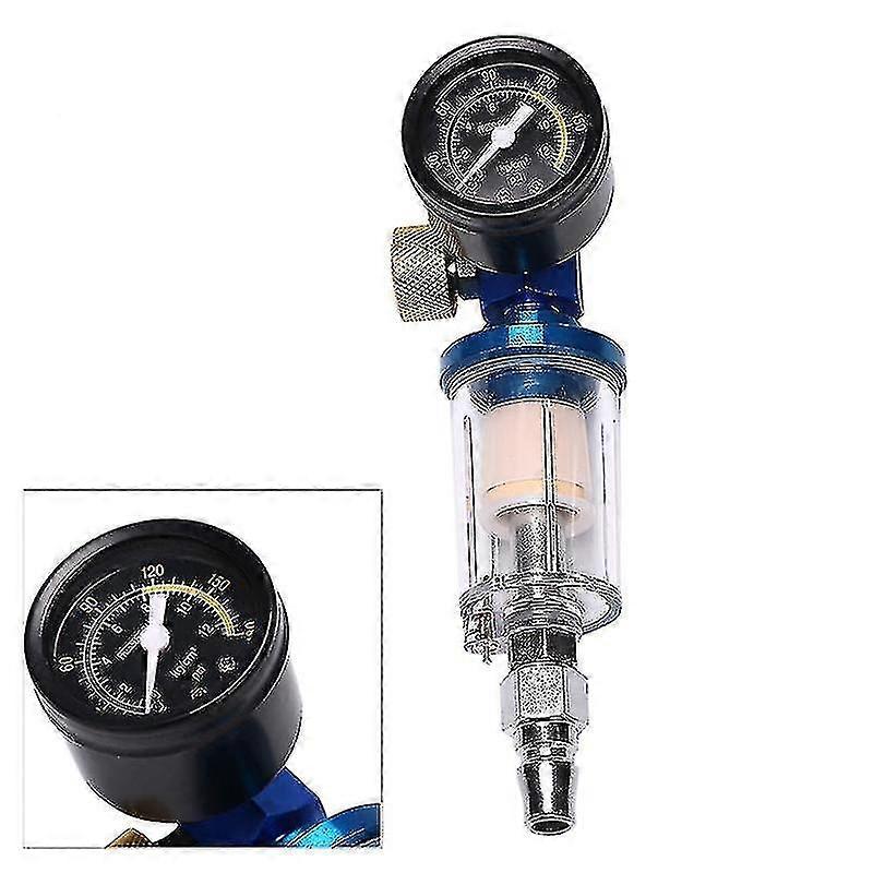 Exquisite Spray Paint Gun Kit Air Regulator Gauge In-line Air Oil Water ...