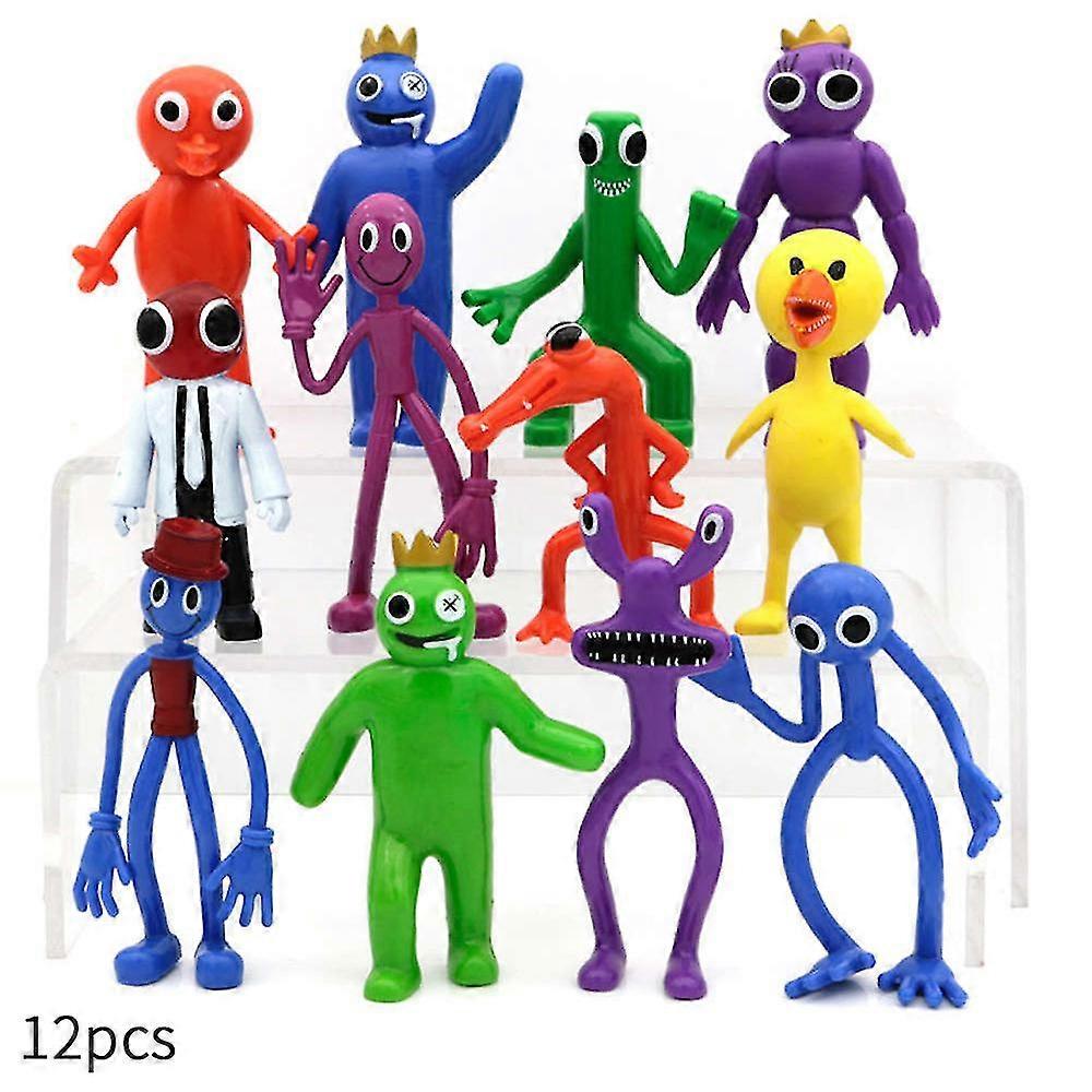 12pcs/set Rainbow Friends Action Figures Toys Horror Minifigures Doll ...