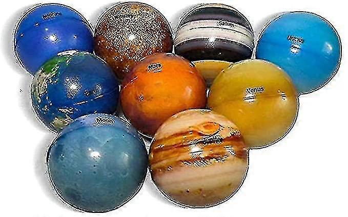 Solar System Stress Ball, 9 Piece Planet Squishies Printing Sponge ...