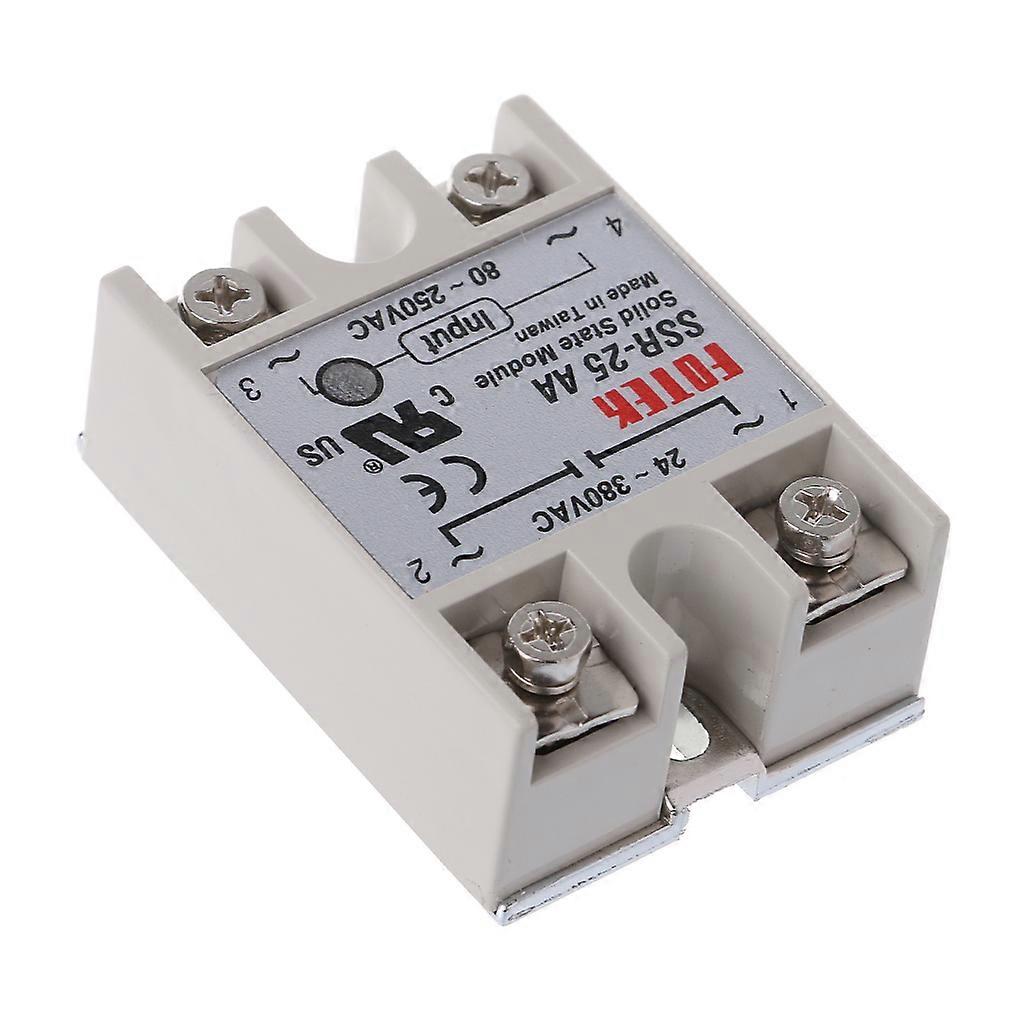 Solid State Relay Module SSR-25 AA 25A 250V 80-250V AC Input 24-380V AC Output | Fruugo UK