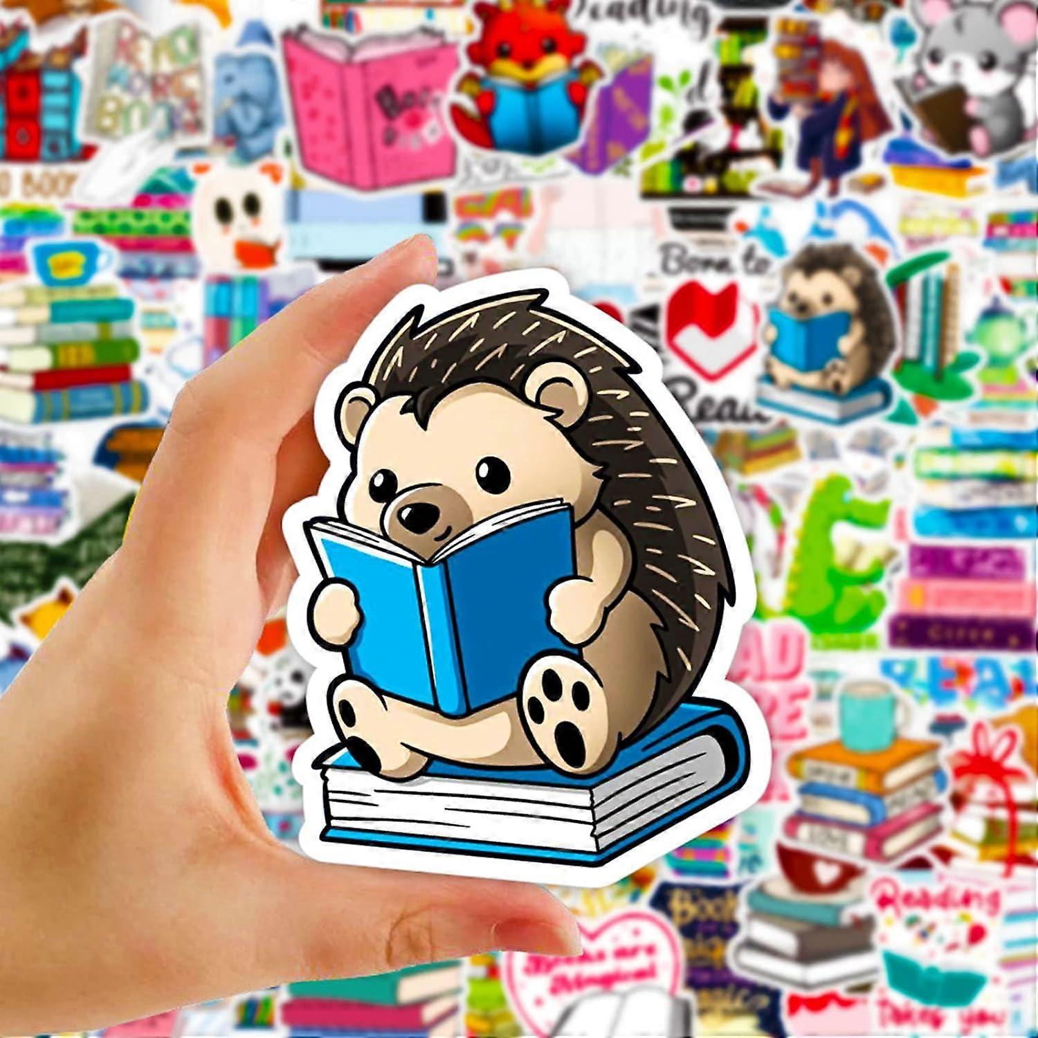 Book Stickers,100 Pcs Reading Stickers for Water Bottles,Book ...