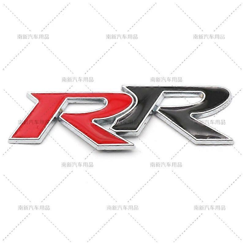 3D Metal RR Logo Car Front Grille Rear Trunk Emblem Badge Decals For ...