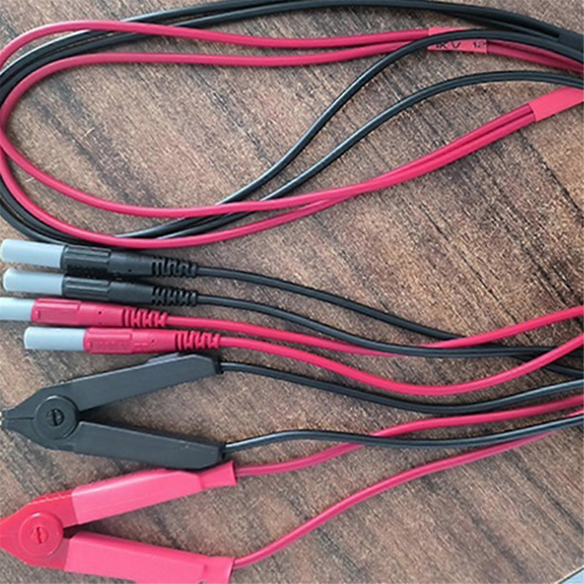Kelvin Test LCR Lead Bottom Resistance 4-Wire 4mm Lantern Plug Clip ...