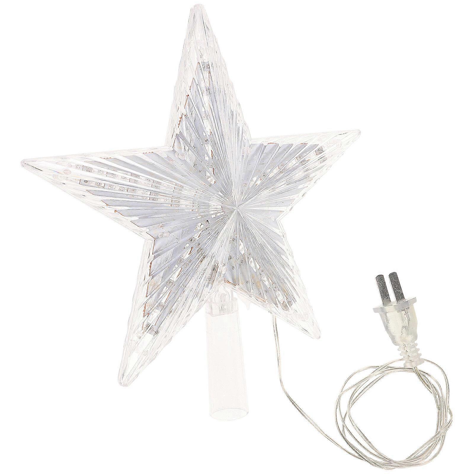 Star Decor Christmas Tree Topper Lighted LED Tree Top Star Tree Topper ...