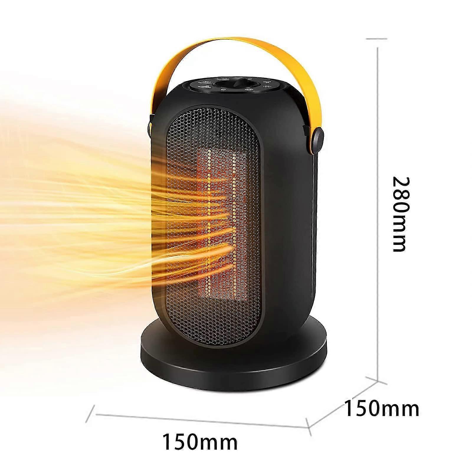 Mini Fan Heater 1200W, 6 Modes, PTC Ceramic Fan Heater, Electric Heater ...