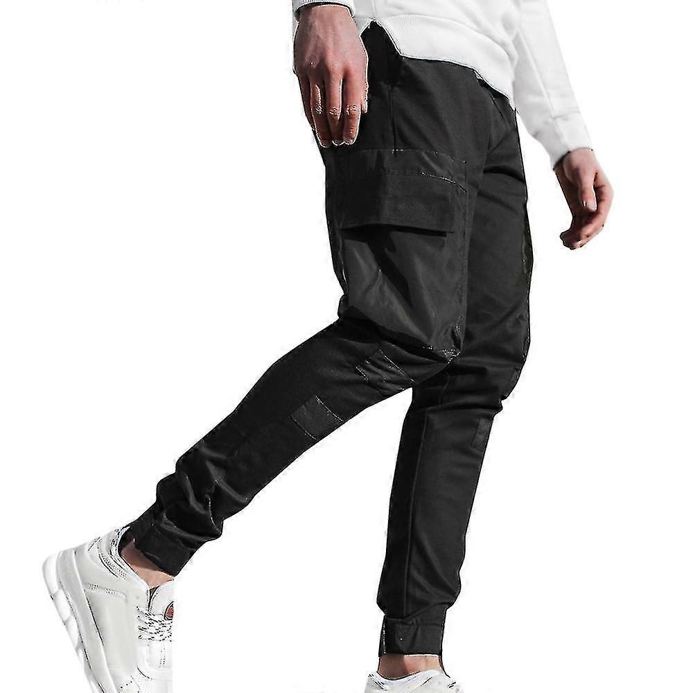 Men Casual Cargo Trousers Jogging Combat Tracksuit Bottoms Pants ...