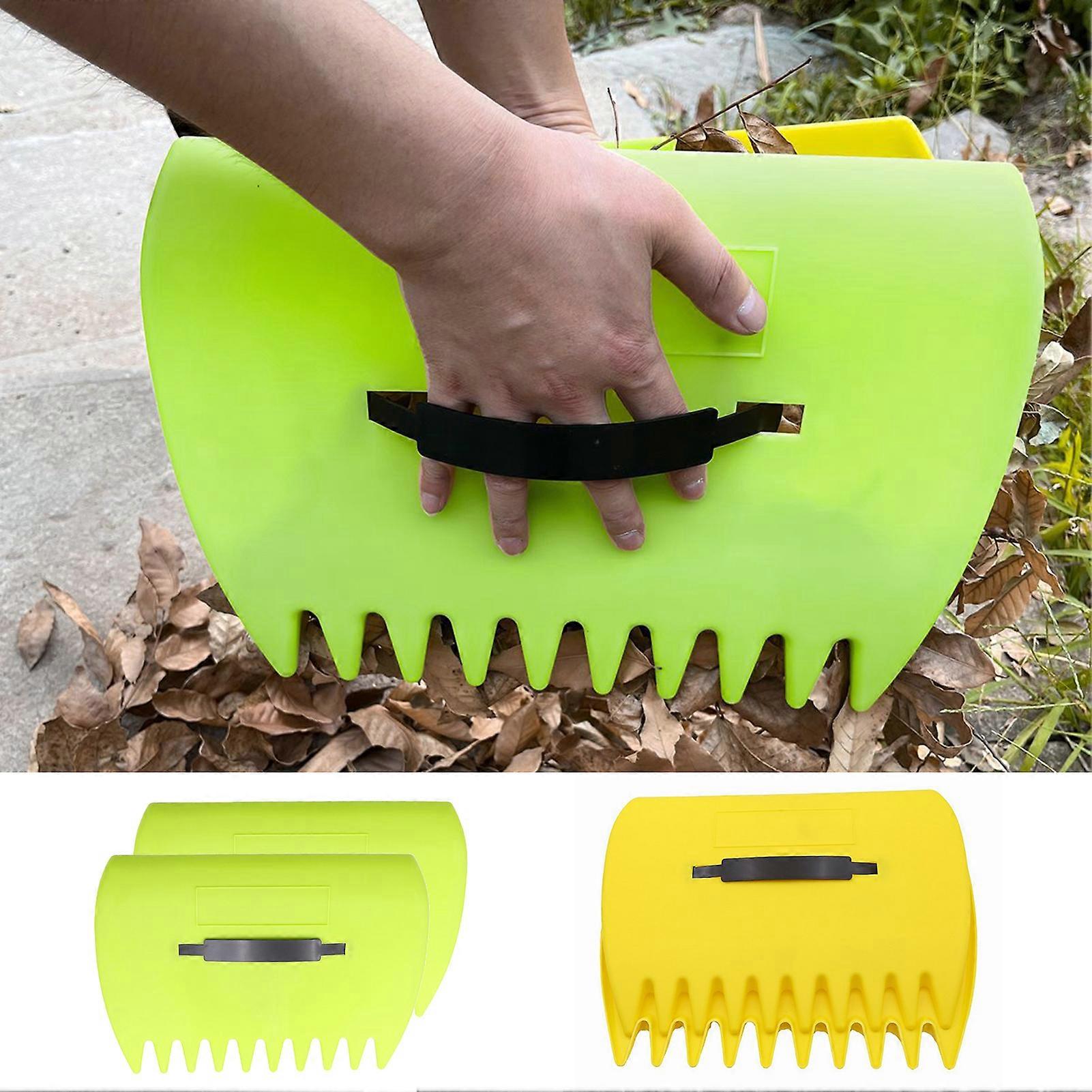 Leaf Rake Scoops Rubbish Leaf Collector Grabber with Claws Ergonomic ...