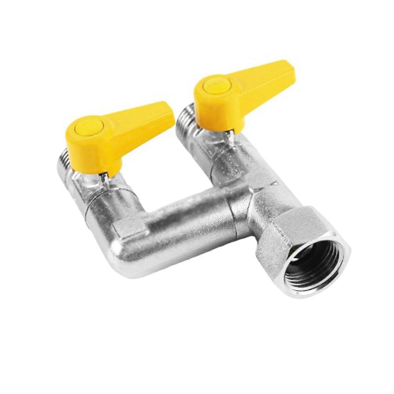 1/2" H Type Ball Valve, 3 Way Coupling Splitter, Gas Meter Connection ...