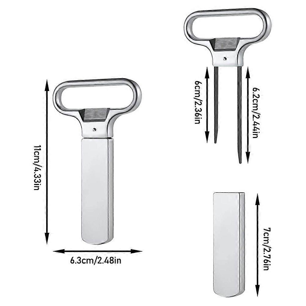 Cork Puller Wine Bottle Beer Opener Two Prong Cork Puller for Wine ...