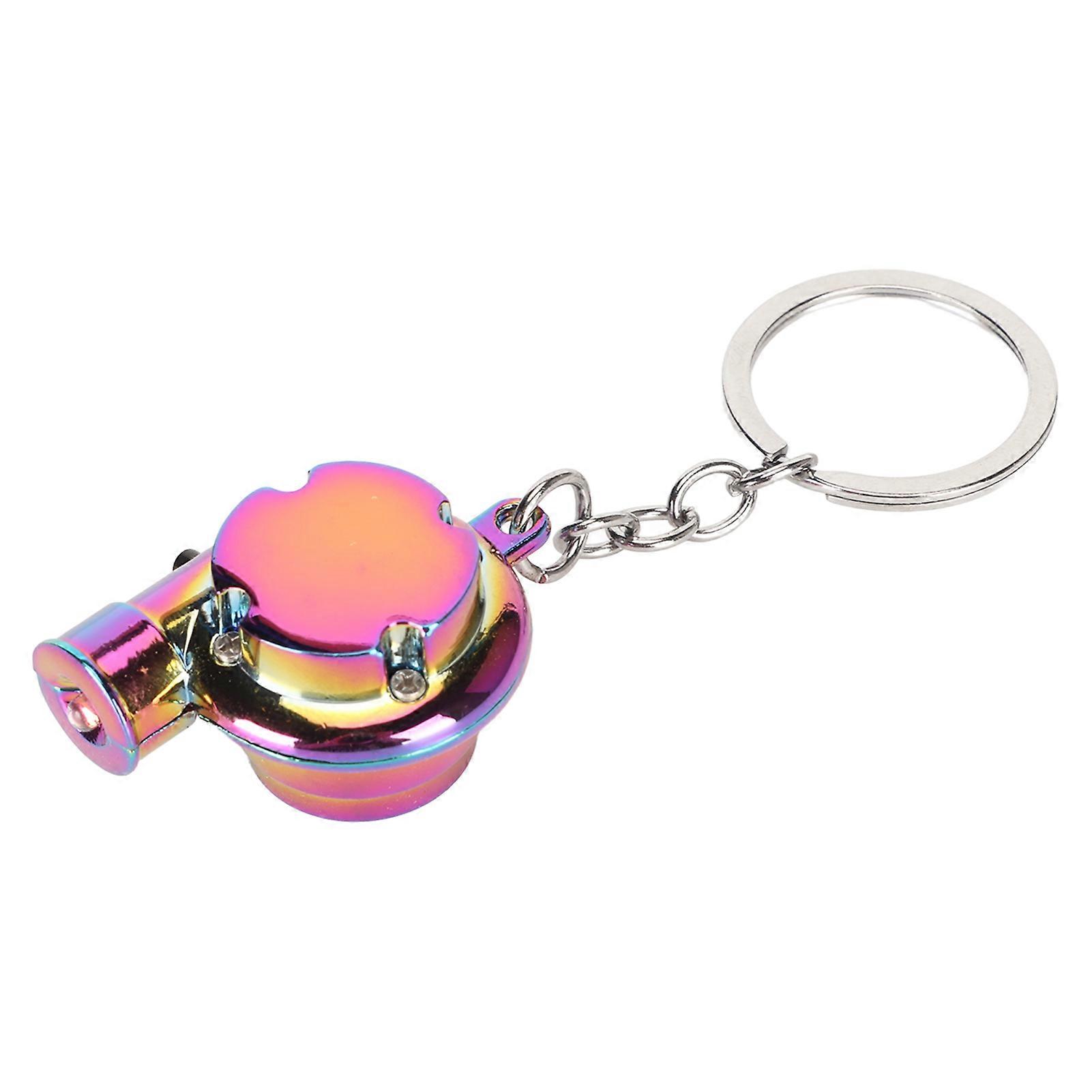 LED Turbo Keychain with Sound and Light Battery Powered Metal Electric ...