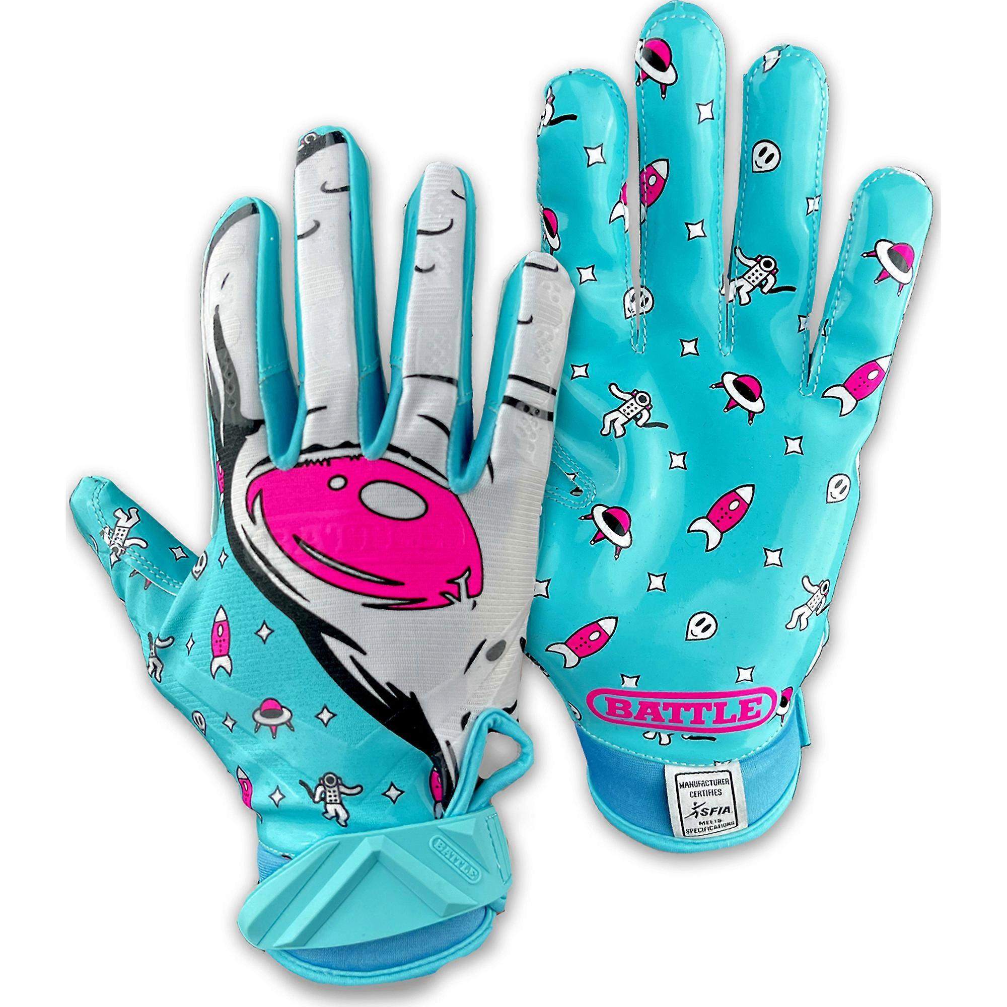 Battle Sports Alien Cloaked Football Receiver Gloves | Fruugo UK