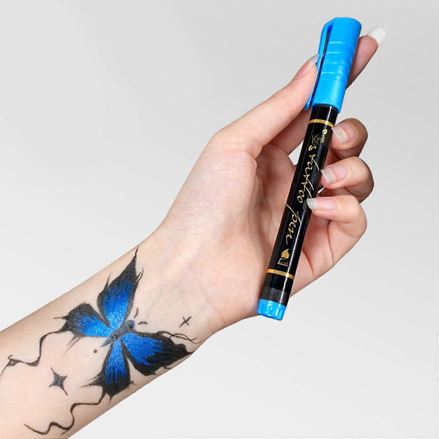 10 colors Body Art Marker Pen Body Art Pens Quick-Drying Body Art Pen ...