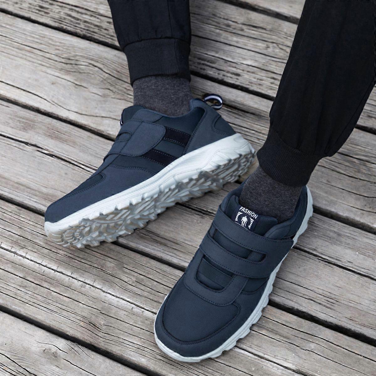 Blue Diabetic Shoes for Men Extra Wide Width, Swollen Feet Shoes for ...