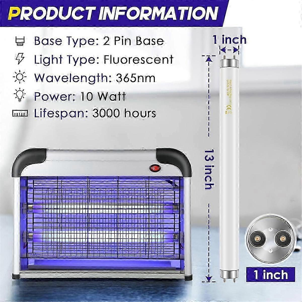 10 Pack Bug Zapper Replacement Light Bulbs 10W for 20W Indoor Bug ...