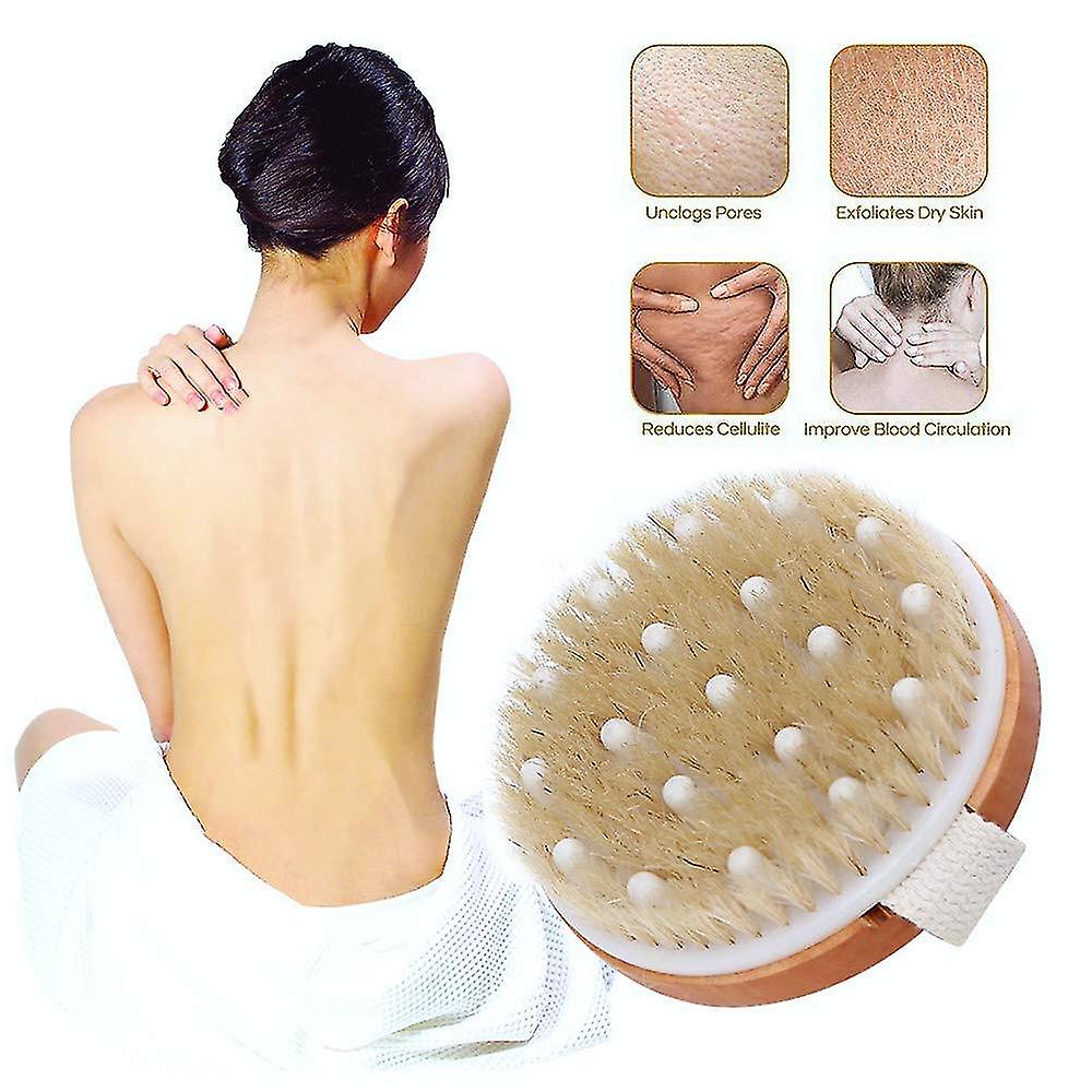 Dry Brush, Body Brush, Peeling Brush, Natural Bristles, Bath Brush To ...